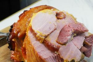 Boiled Ham Recipe (with baked honey mustard glaze), a real treat!