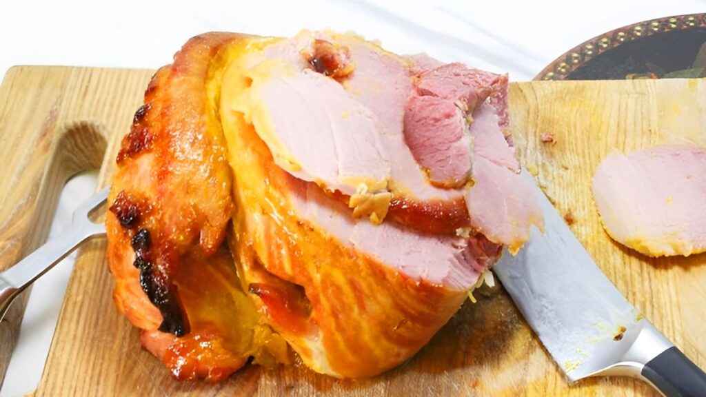 Boiled Ham Recipe (with baked honey mustard glaze), a real treat!