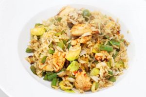 Piri Piri Rice Recipe - with marinated spicy chicken and vegetables