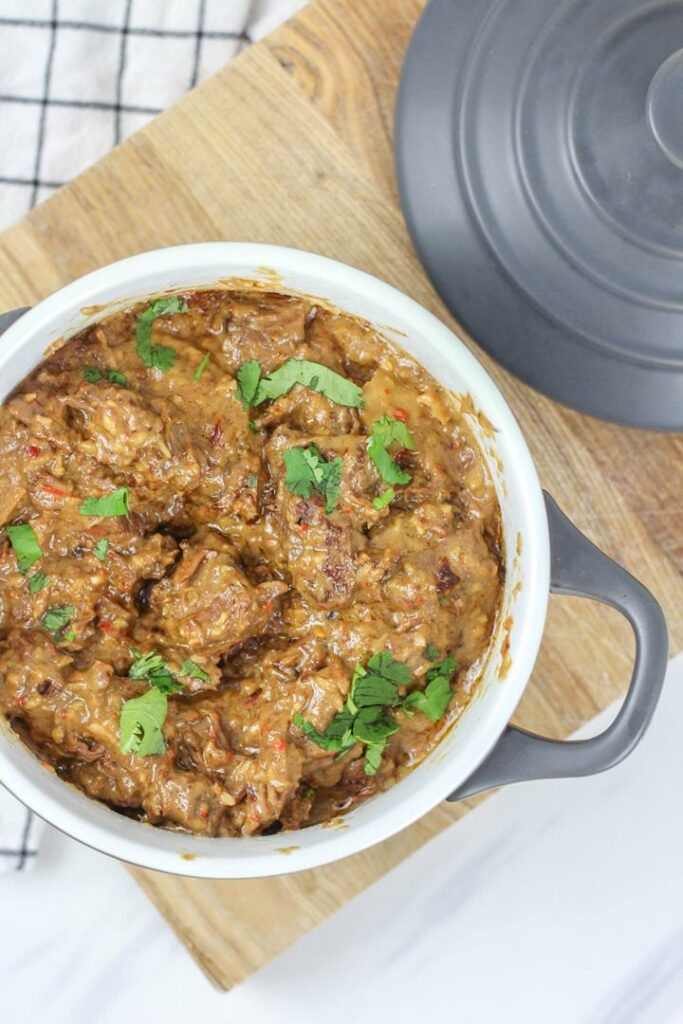 Indonesian Beef Curry - tender beef slow-cooked in coconut milk