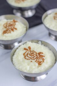 Cinnamon Rice Pudding - made with coconut and cinnamon!