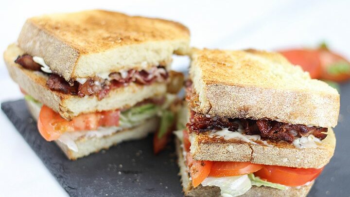 Ultimate BLT - Bacon Lettuce & Tomato Sandwich. Delicious!
