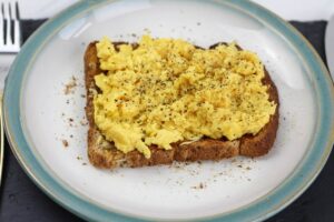 Scrambled Eggs on Toast - a quick/nutritious breakfast or snack