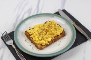 Scrambled Eggs on Toast - a quick/nutritious breakfast or snack