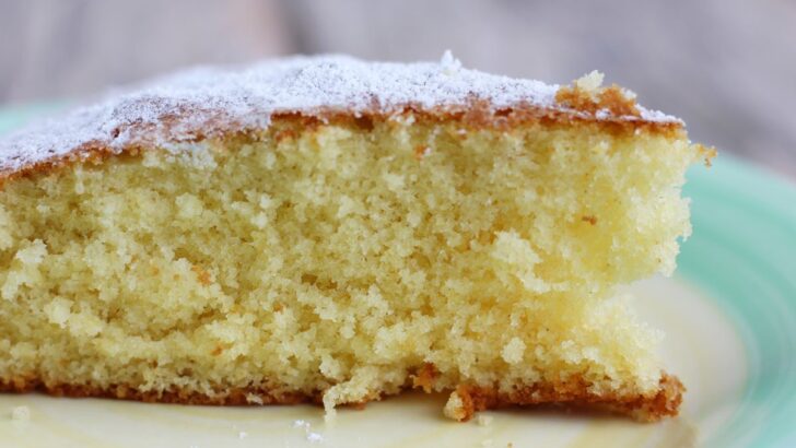 Butter Sponge Cake Recipe - a light & fluffy English sponge cake