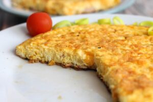 Bacon Cheese Omelette - another great egg breakfast, hot or cold!