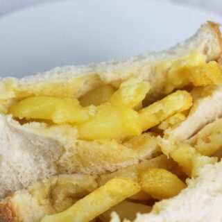 Chip Butty Recipe - A traditional British fried potato sandwich