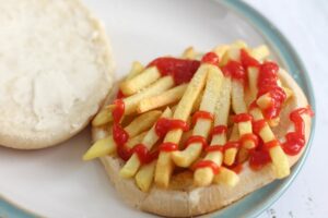 Chip Butty Recipe - A traditional British fried potato sandwich