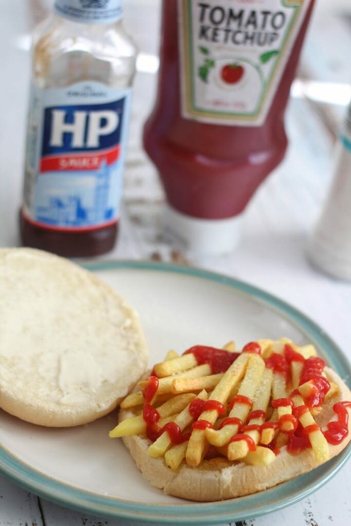 Chip Butty Recipe - A traditional British fried potato sandwich