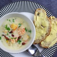 Irish Seafood Chowder - a traditional creamy Irish seafood soup with bits!