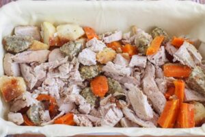 Leftover Chicken Pie - a great way to use up your Xmas leftovers