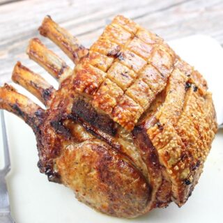 Roast Rack of Pork with Crispy Crackling - a perfect Sunday dinner