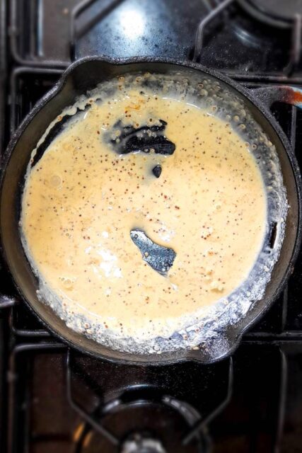 Creamy Mustard Sauce For Salmon - ready in about 5-6 minutes!