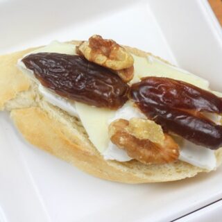 Brie and Date Tapas - a quick and easy snack for lunch or dinner