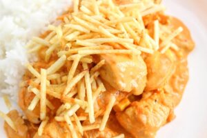 Brazilian Stroganoff - an authentic chicken breast Stroganoff
