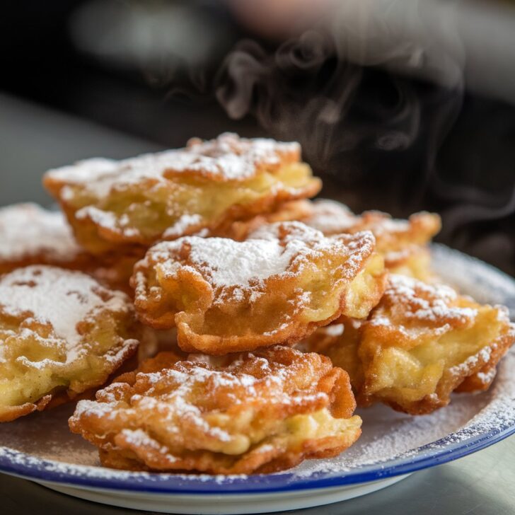 Fried Apple Fritters Recipe - a delicious sweet snack or dessert
