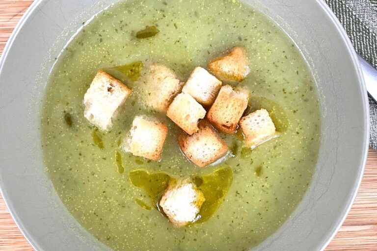 Creamy Zucchini Soup (Dairy Free) (Vegan & Velvety!)