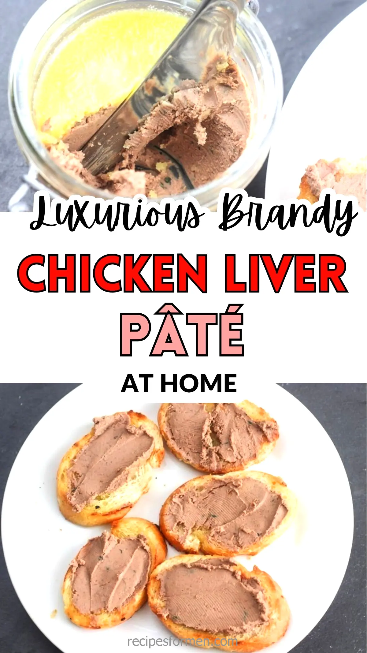 Chicken Liver Parfait (Pâté) - with Brandy - a wonderful rich spread